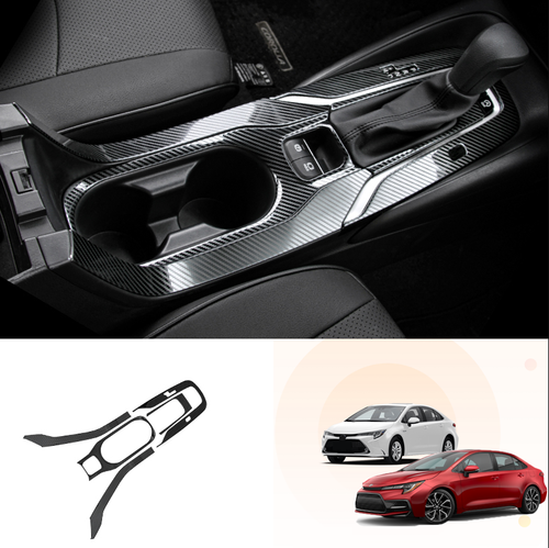 For Toyota Corolla 2020-2023 Carbon Fiber Style Console Gear Frame ...