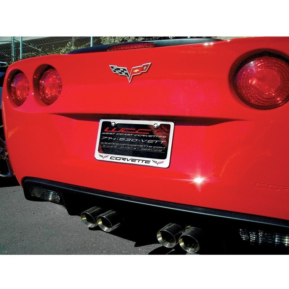 C6 Corvette License Plate Frame - Chrome | eBay