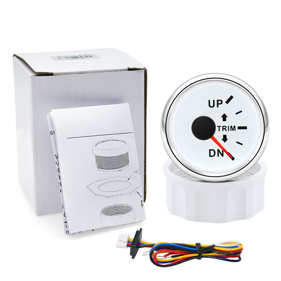 7 Gauge Set 85mm GPS Speedometer 80MPH Tacho 8000RPM | White | Chromed ...