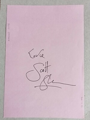 Very Rare Scott Sherrin "That's Life" Personally Signed Album Page ...