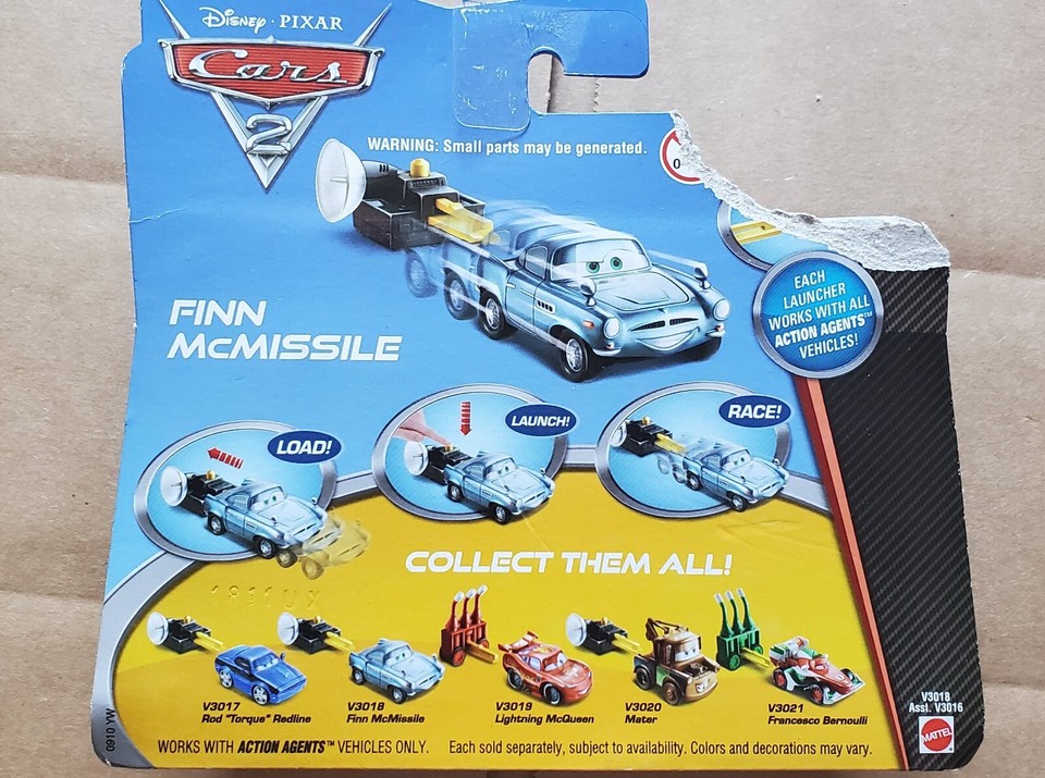 Disney Pixar Cars Action Agents Finn McMissile damage package | eBay