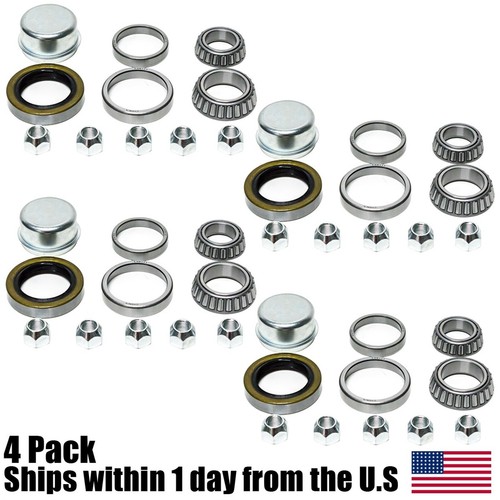 (4) K2-100 3,500 3500 lb.Trailer Bearing Kit L44649/10 L68149/11 ...