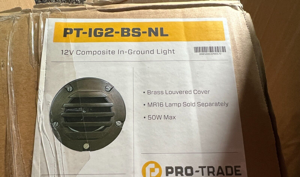 Pro-Trade PT-IG2-BS-NL In-Ground Light Antique Brass Finish (No LED ...