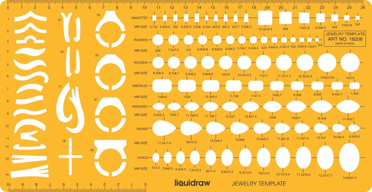 Jewelry Drawing Templates