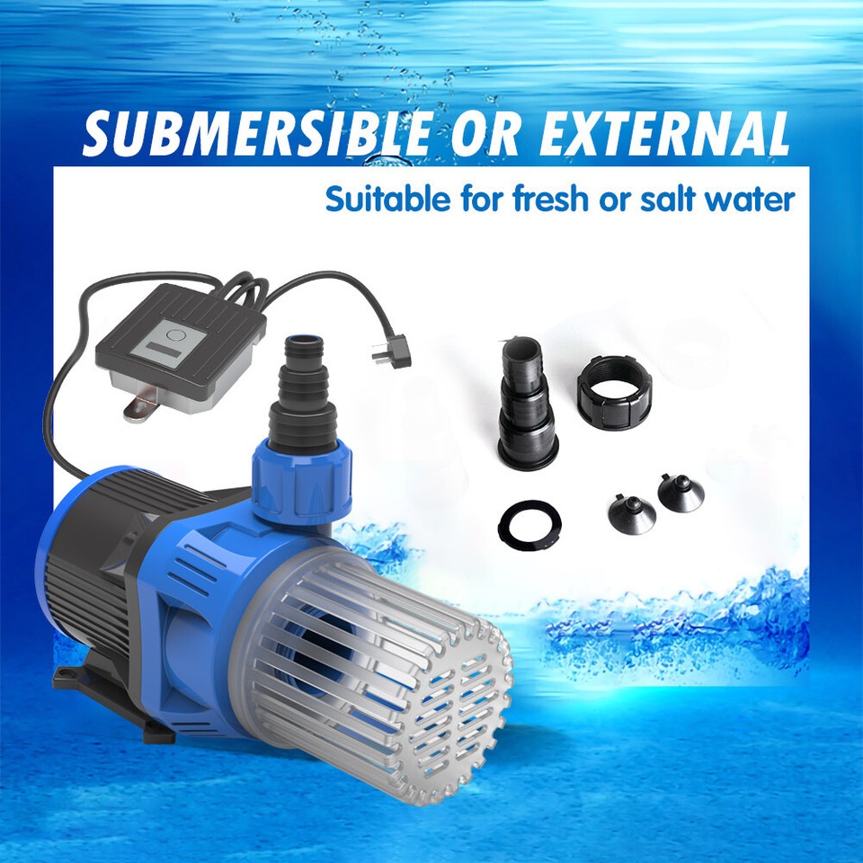 Aquarium Fish tank Water Pump with Controller Submersible and Inline ...
