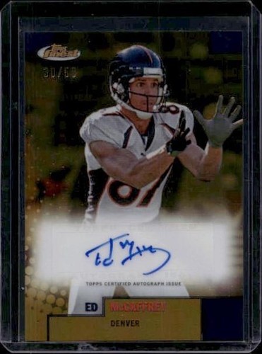 2024 Topps Finest - Flashback Autographs Ed McCaffrey #FBA-EMC Gold ...