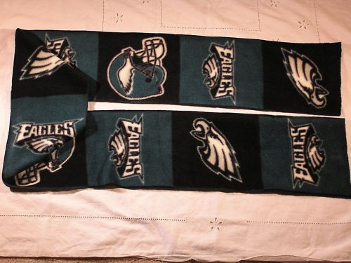 Philadelphia Eagles Football Fleece Scarf | eBay