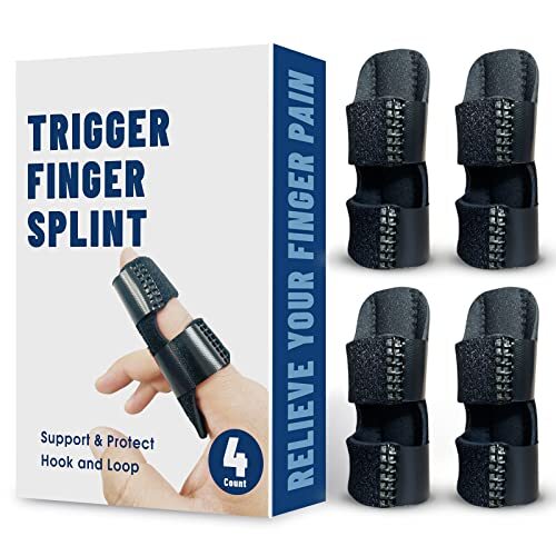 4Pcs Trigger Finger Splint for Straightening Trigger Finger Broken ...