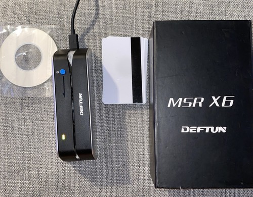 Deftun MSR X6BT Magstripe Card Reader Writer USB Bluetooth | eBay