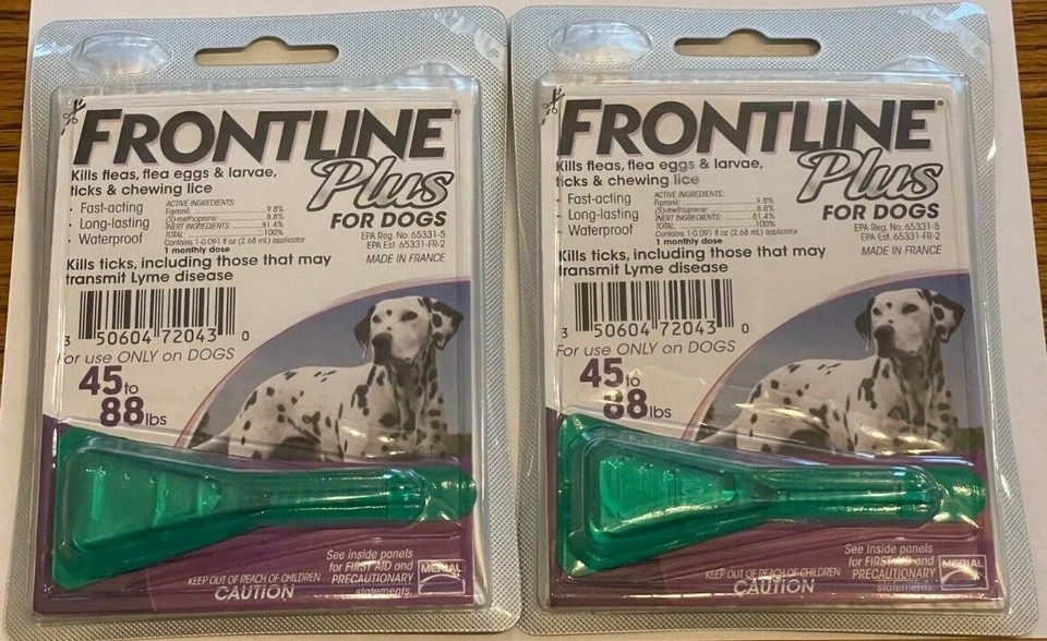 Frontline Plus for Large Dogs 45-88 Lbs. - 1 Dose - Genuine EPA | eBay