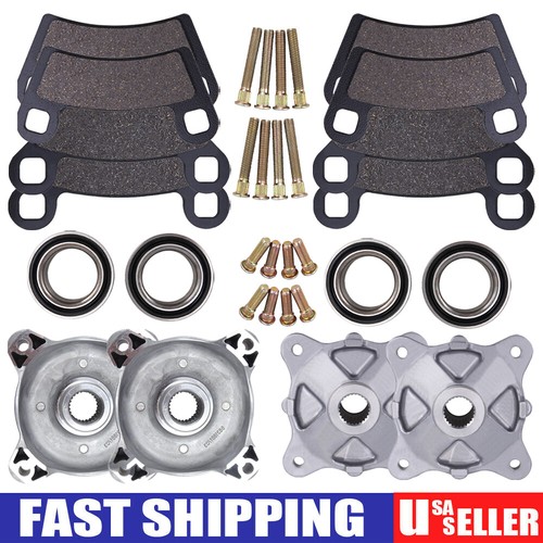 Rear Front Wheel Hub Studs Bearings Brake Pad for Polaris RZR 800 EFI ...