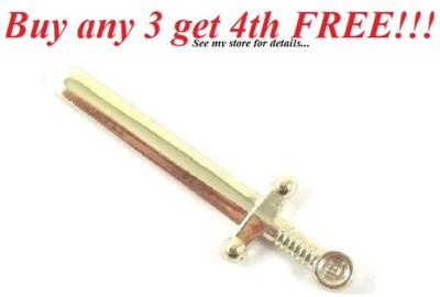 ☀️NEW! Lego Weapon Sword Gold Chrome Kings Great Sword Minifig Castle ...