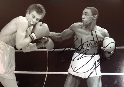 HEROL BOMBER GRAHAM - BOXING GREAT - EXCELLENT SIGNED B/W ACTION ...