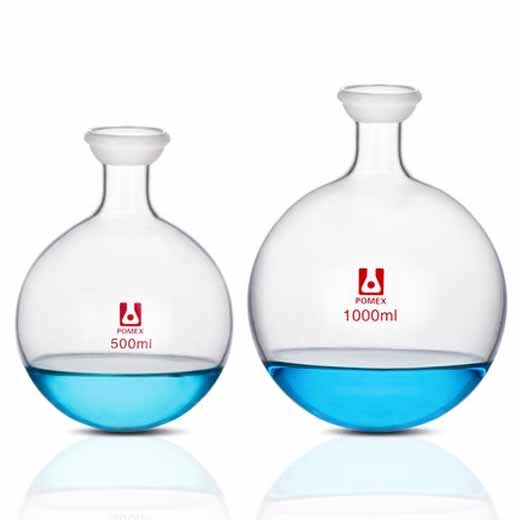 100ml-2000ml Round Bottom Boiling Flask w/ Ball Mill Standard Joints ...
