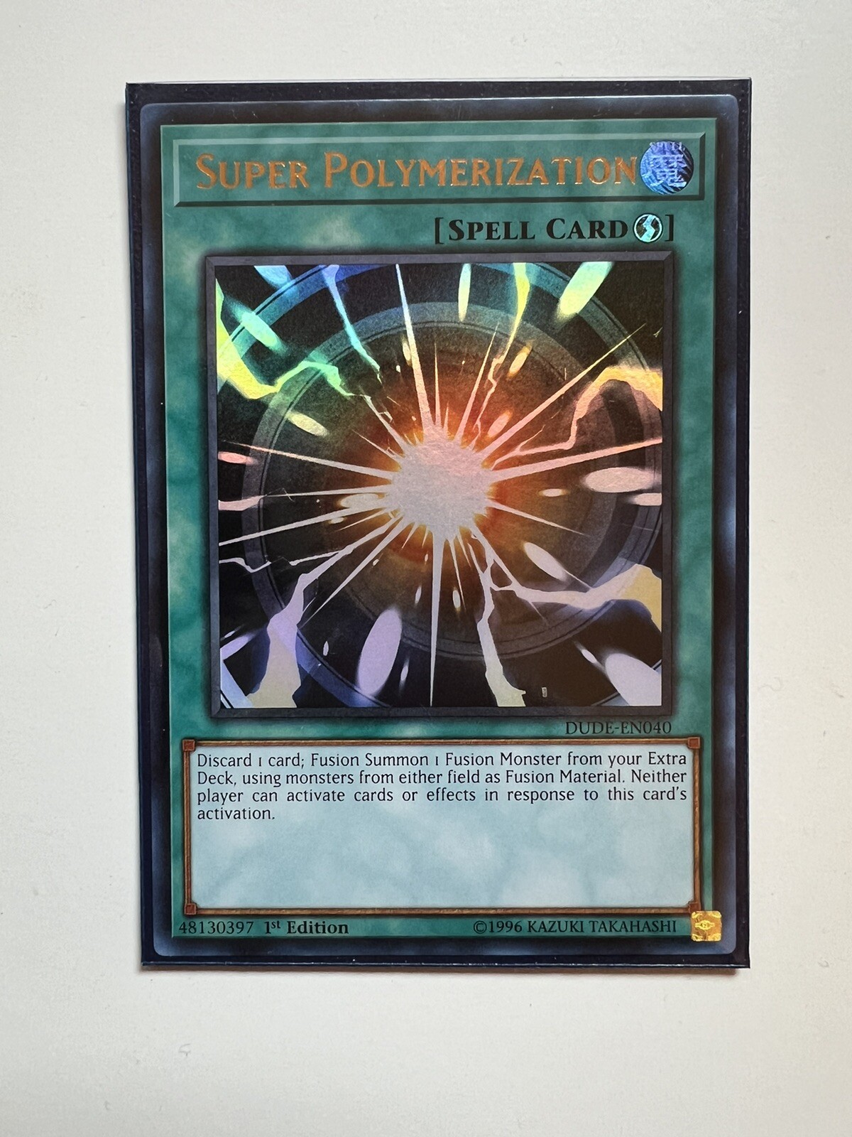 Yugioh! Super Polymerization - DUDE-EN040 1st Edition Ultra Rare NM | eBay