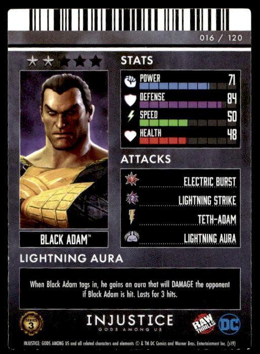 DC 2021 Raw Thrills Injustice Arcade: Gods Among Us Series 3 Black Adam #16 | eBay