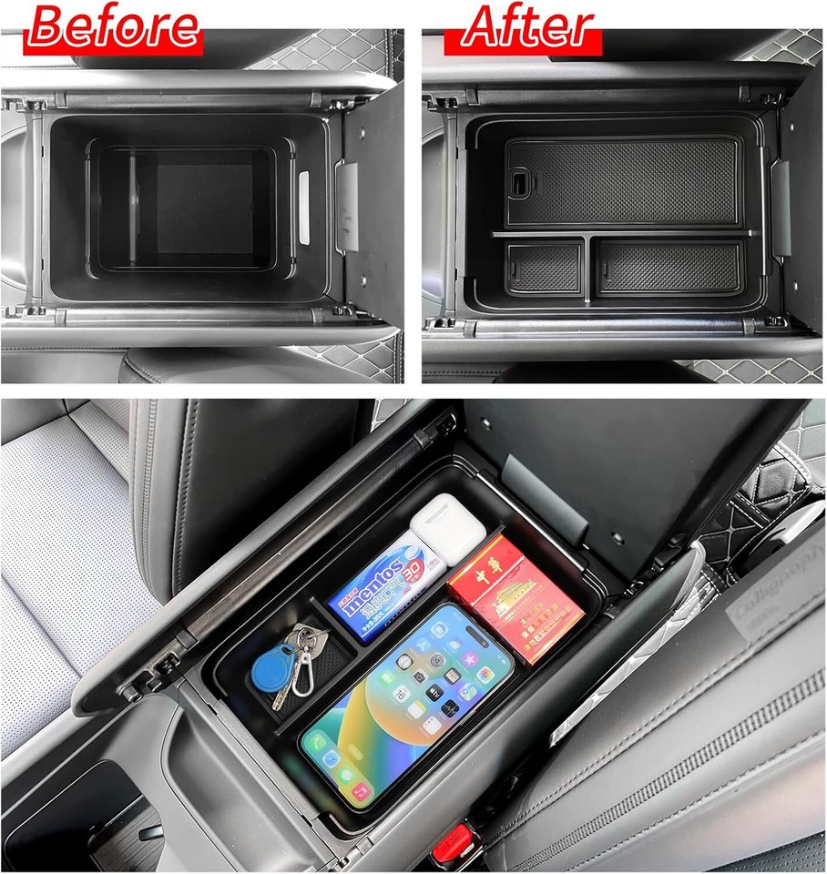 For Hyundai Santa Fe 2024-2025 Center Console Armrest Storage Box ...