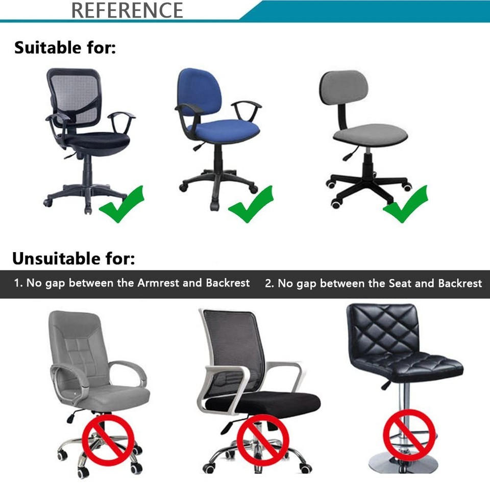 Computer Office Chair Covers - Protective & Stretchable Universal Chair ...