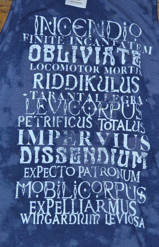 Harry Potter Tank Top Officially Licensed Spell Tee Expecto Patronum ...