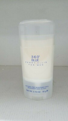 360 Blue By Perry Ellis Deodorant stick Alcohol Free Men's 2.75 oz / 78 ...