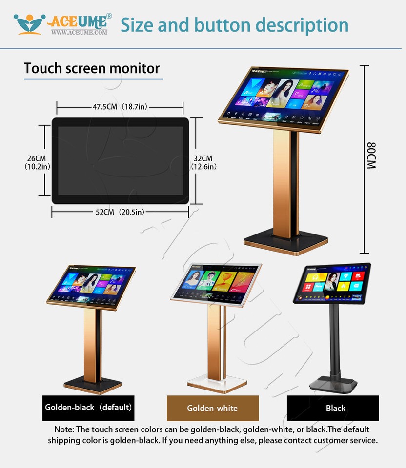12TB HDD 141K English,Vietnamese Songs,Touch Screen Karaoke Player,22 ...