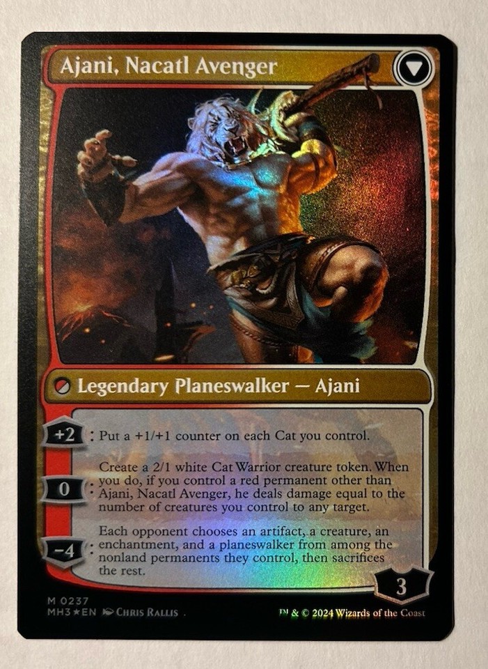 MTG Modern Horizons 3 Ajani, Nacatl Pariah/Avenger Mythical MH3 M 0237 ...