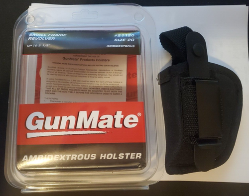 Gunmate Ambidextrous Holster Small Frame Revolver Up to 2.5" Size 20 | eBay