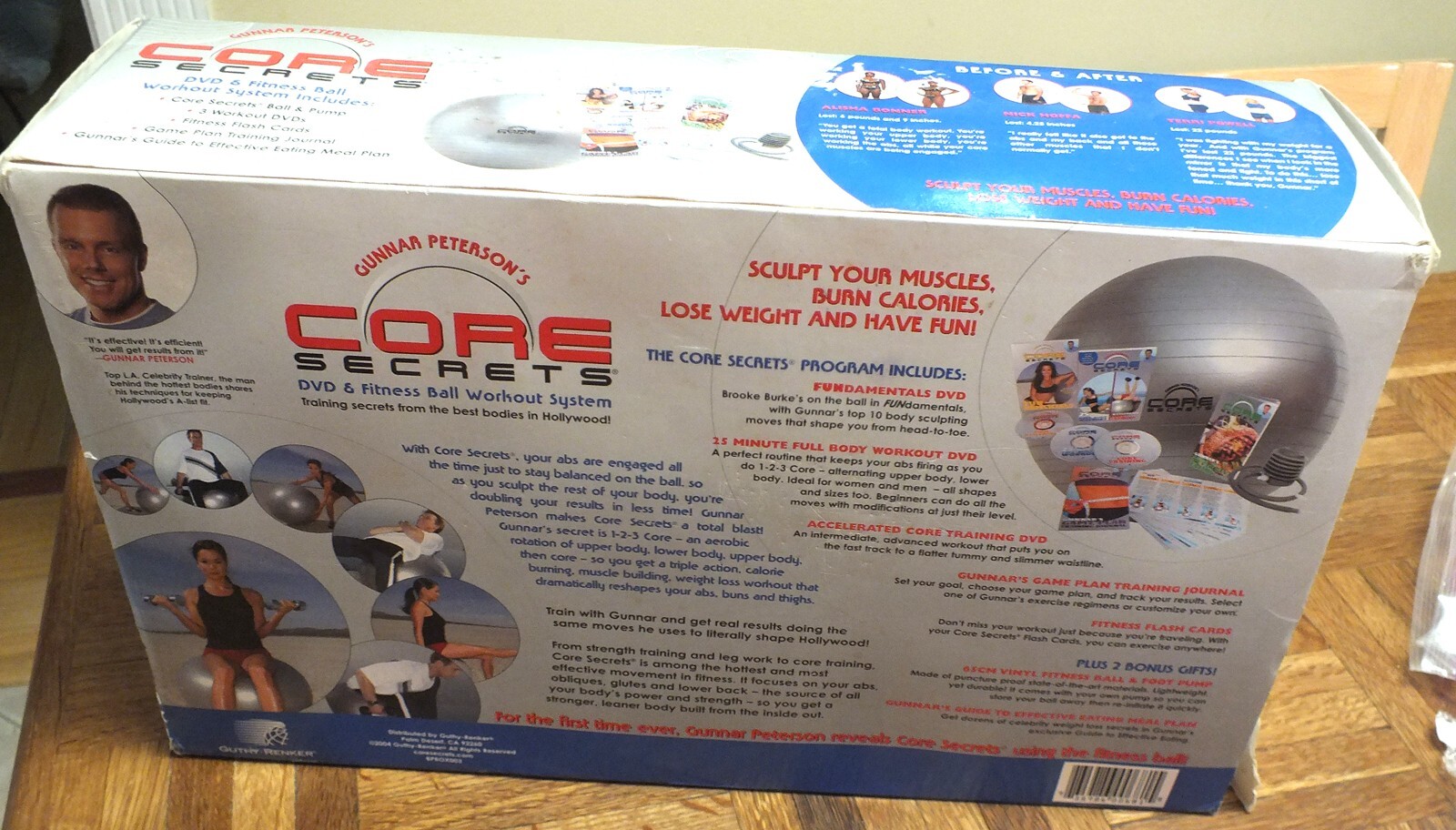 Gunnar Petersons Core Secrets 3 DVD Brooke Burke Ball Meal Plan Workout ...