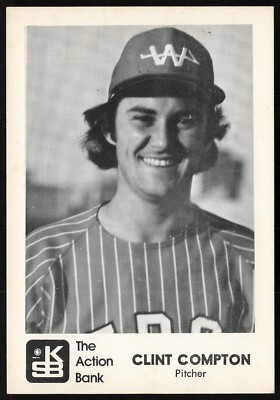 1973 KSB (J. P. Kelly Bank) Wichita Aeros (Amer. Assoc.) -CLINT COMPTON ...