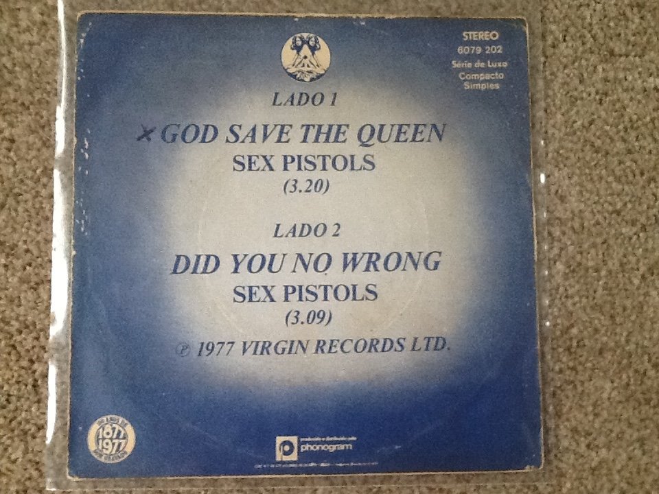 Very Rare Sex Pistols Brazilian Promo Single | eBay UK