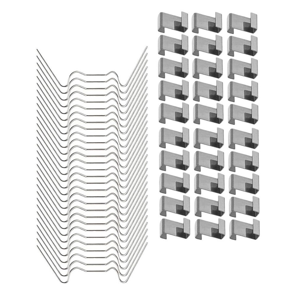 100Pcs Greenhouse Glazing Clip W-wire Clamps Stainless Steel Z-type ...
