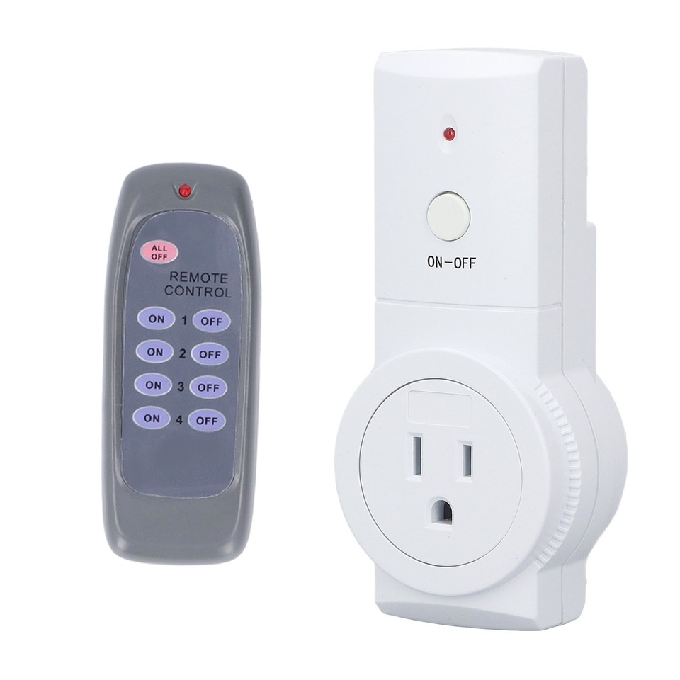 Remote Control Outlet Power Socket Receptacle For Light Conditioner ...