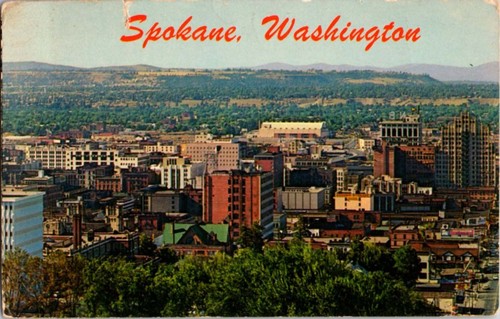 Pre-1980 PANORAMIC VIEW Spokane Washington WA d/13 BC1102 | eBay