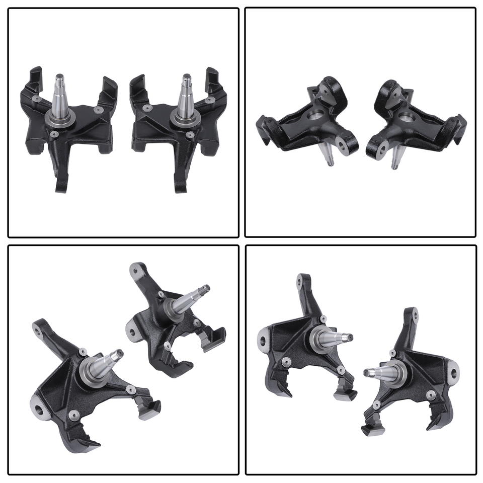 Front 3' Drop Spindles Steering Knuckle Fit For Chevy GMC C30 C3500 2WD ...