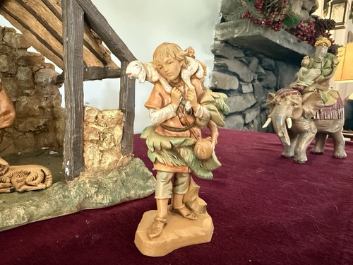 Fontanini Vintage Nativity Gabriel Shepherd Figure Roman Italy | eBay