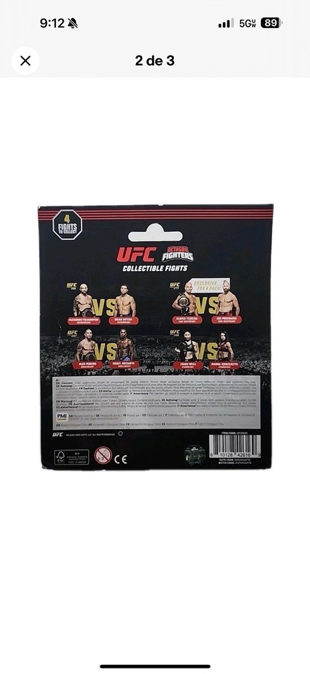 UFC Octagon Fighters VOLKANOVSKI vs ORTEGA UFC 266 MMA Collectible ...