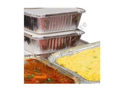 TAKEAWAY FOOD CONTAINERS FOIL CONTAINERS WITH LIDS - No1 /No2 / No6a ...