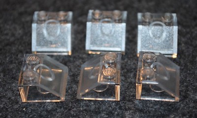 (6) 2x2 Translucent Clear Slope Bricks ~ Lego ~ NEW ~ | eBay
