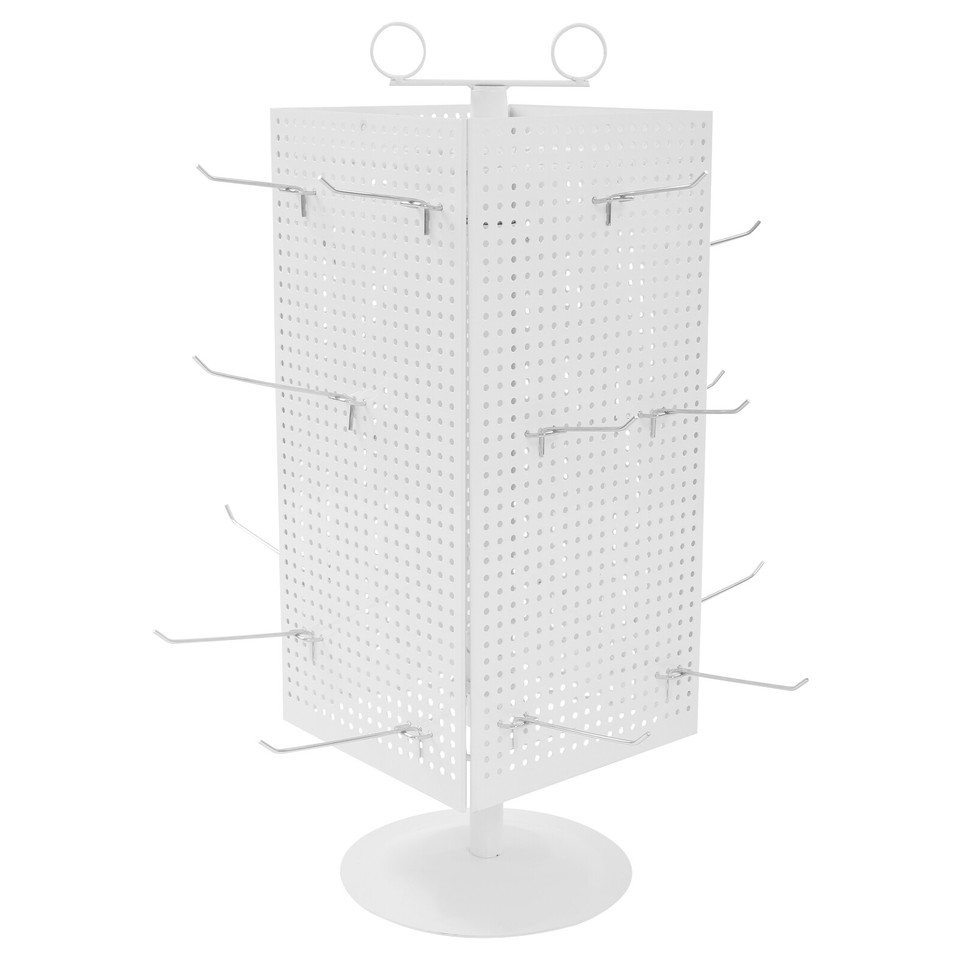 Display Stand, Perforated Panel Display Stand, 4-Sided Revolving ...