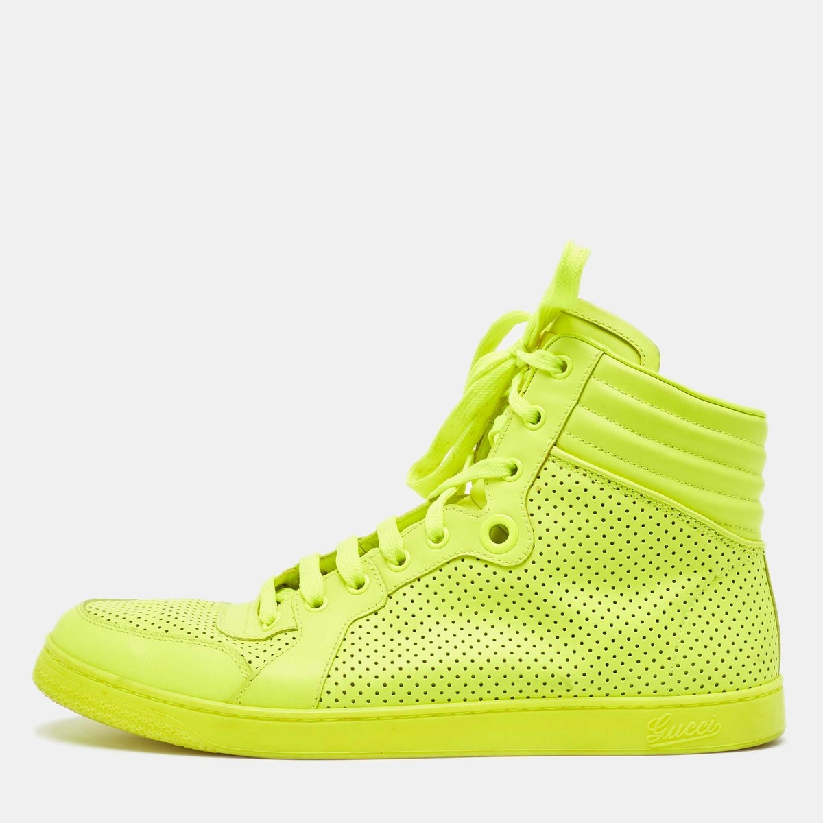 Neon Gucci Sneakers Gucci Leather Athletic Shoes For Women | Mercari