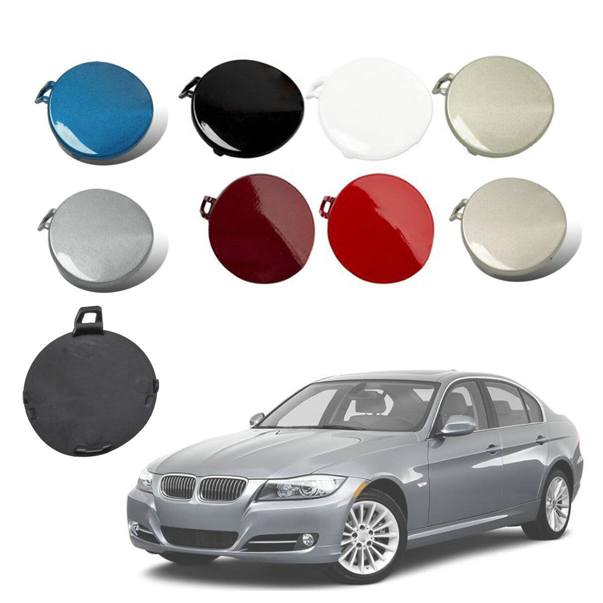 51117207299 Front Bumper Tow Hook Eye Cover For BMW 3 Series E90 E91 ...