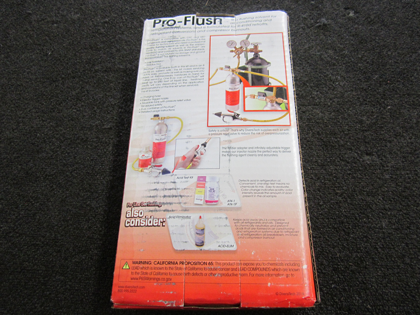 DiversiTech PF-KIT Pro Flush Flushing Solvent Kit Formulated for R410a ...