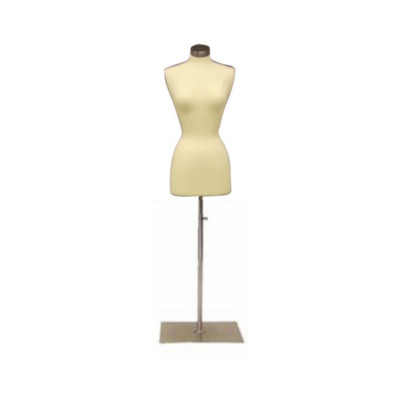 Female Dress Form Pinnable Foam Mannequin Torso Size 2-4 with Square ...