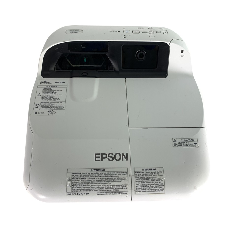 Epson BrightLink 585Wi 3LCD Projector Ultra Short Throw 3300 Lumens 4K ...