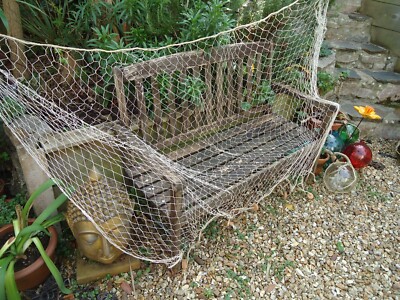 Fishing Boat Net + Floats Cream White Decorative 250 cm x 150 Fishing ...