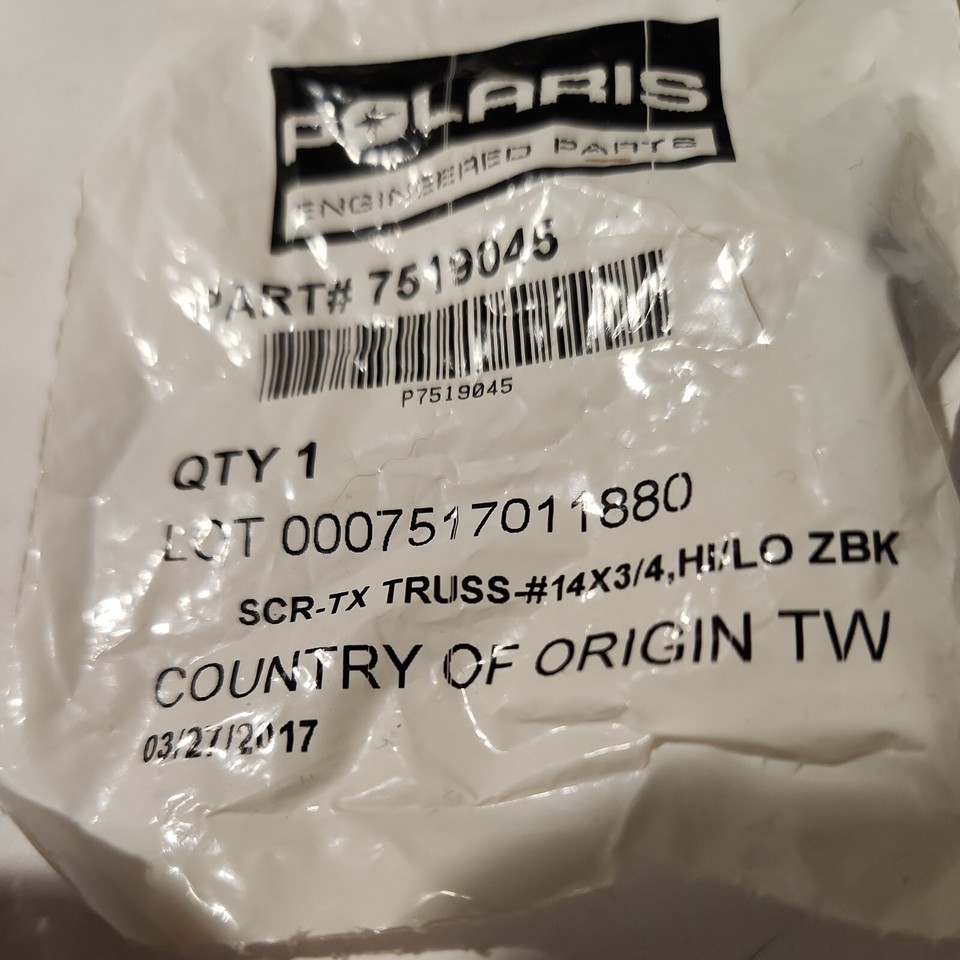 Polaris Front Body Screw 7519045 2009-2018 ACE Scrambler RZR Ranger ...