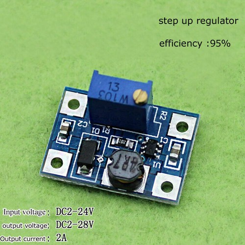 DC-DC Boost Converter 3.3v 5v 9v 12v 2A Adjustable Step Up Power Supply ...