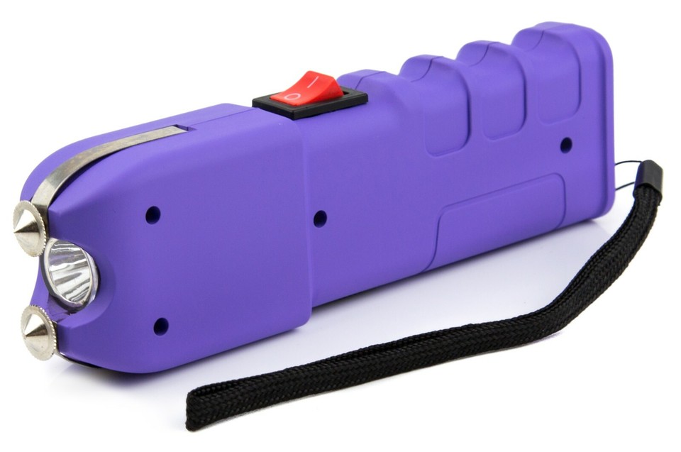 POLICE Stun Gun 928 Max Volt Self Defense Rechargeable LED Flashlight ...