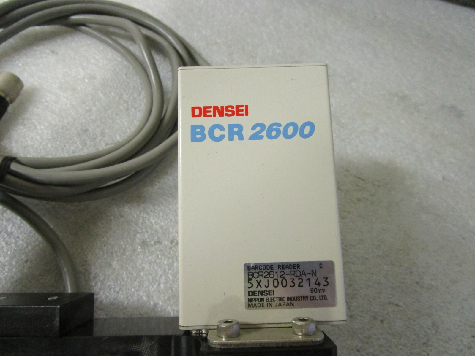 Densei BCR 2600 Barcode Scanner / Reader BCR2612-RDA-N 90mm with Cable ...