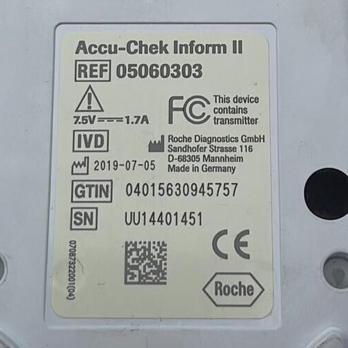 Roche Accu-Chek Inform II Cobas Glucose Meter 05060303 Monitor | eBay